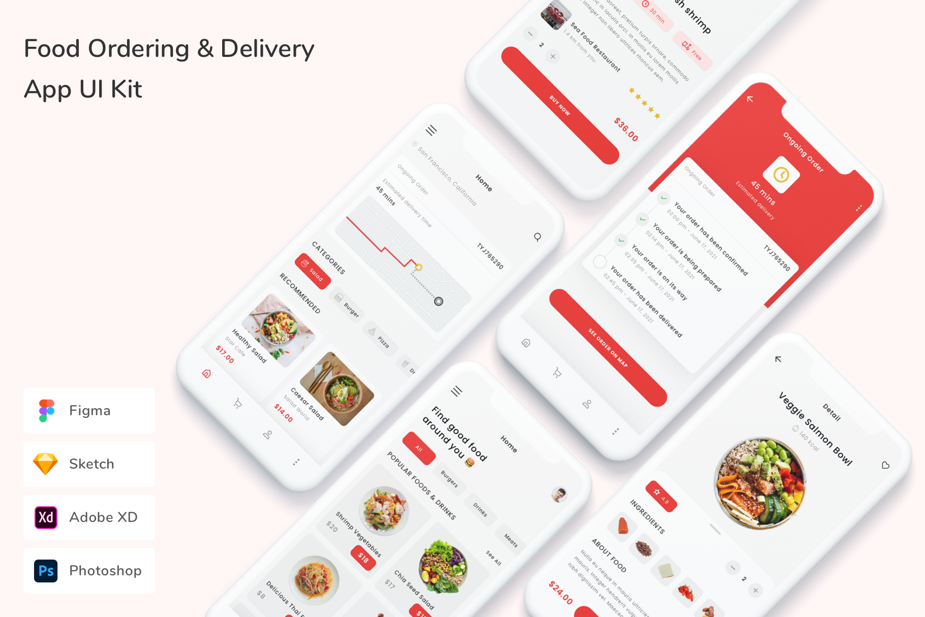 Food Ordering & Delivery App UI Kit, an UI Kit Template by Betush ...