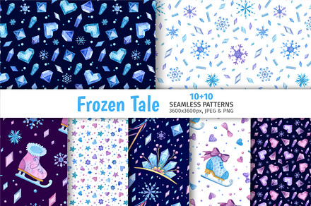 Winter seamless patterns | Graphic Patterns ~ Creative Market