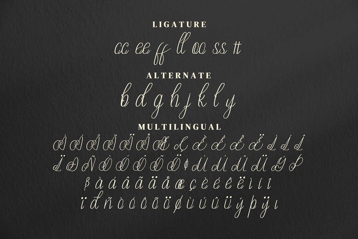 Olleta Script Fonts, a Script Font by mahstudios | Creative Market