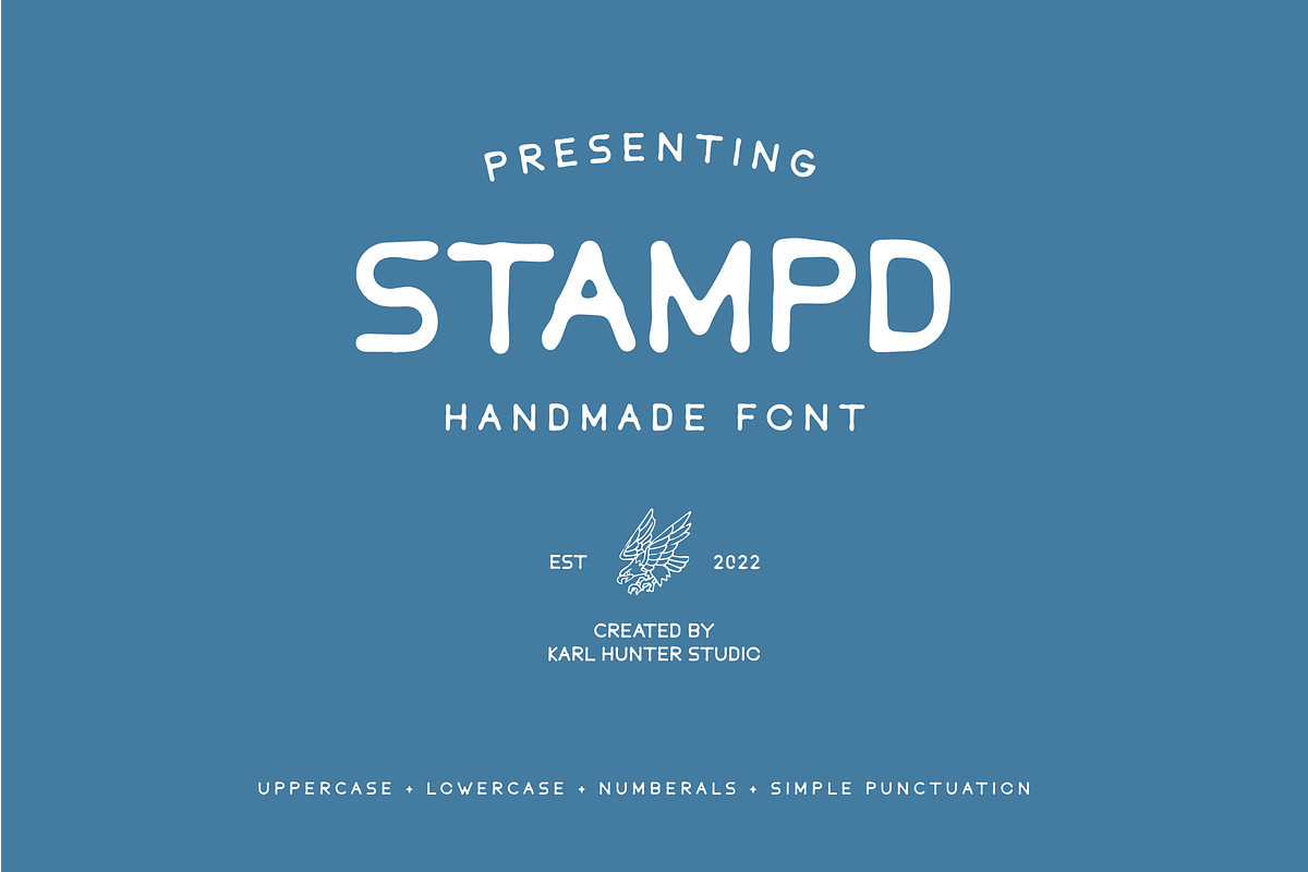 Stampd Hand Drawn Font, a Handwritten Font by KH STUDIO