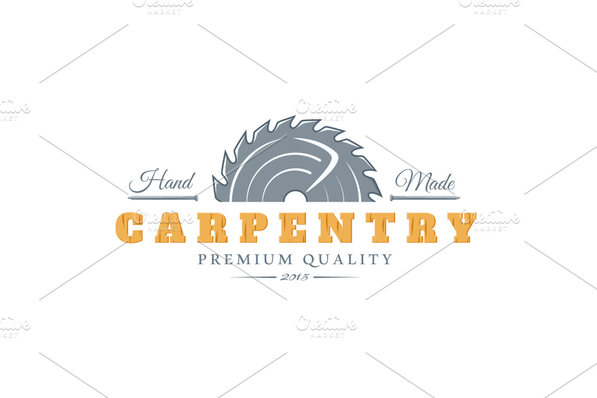 9 Colored Carpentry Logos Templates, a Branding & Logo Template by Art ...