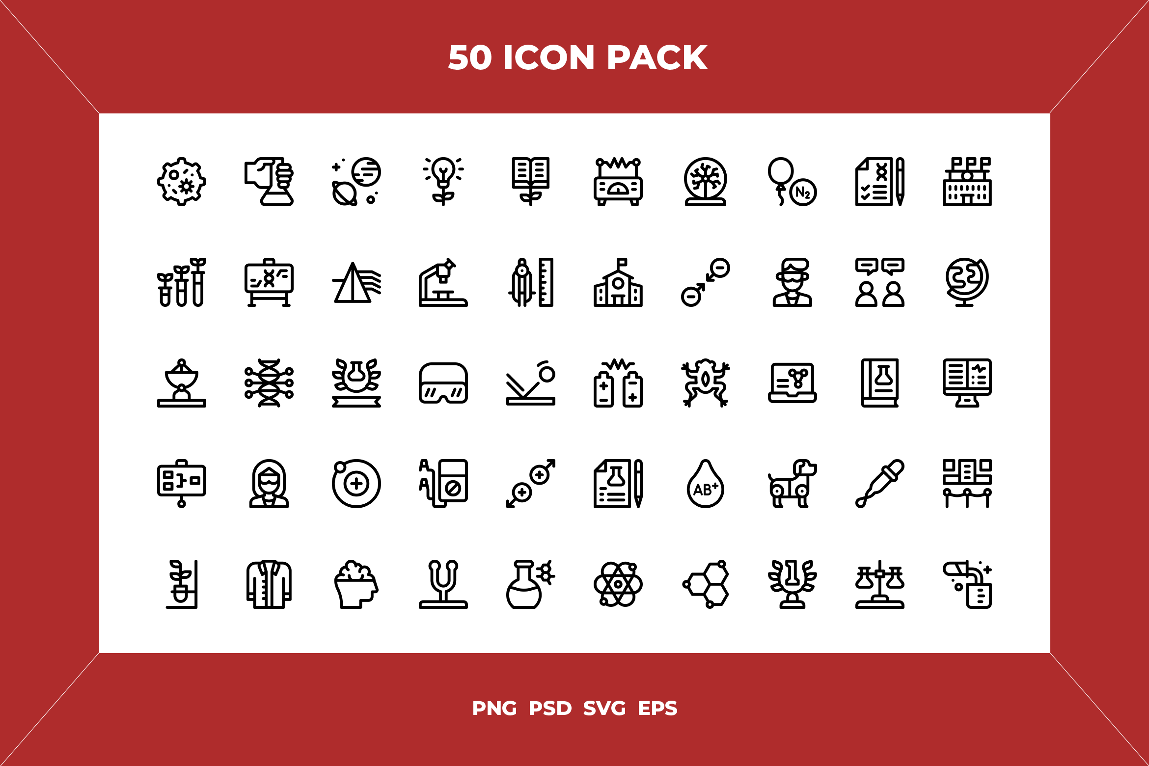 Science fair icons, an Outline Icon by Guapoo