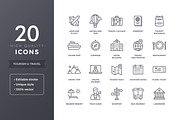Travel Icons, an Outline Icon by filborg