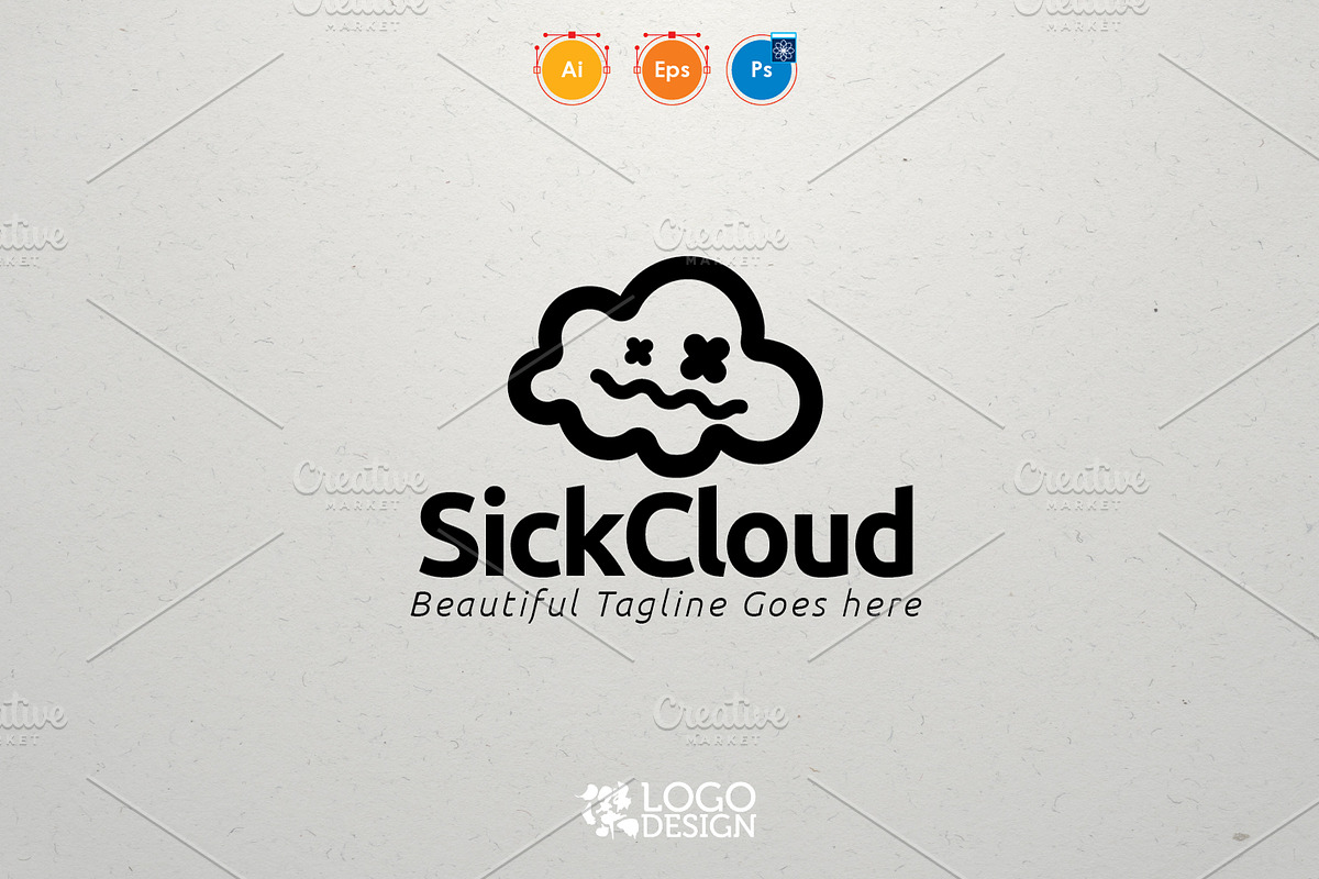 Sick Cloud, a Branding & Logo Template by KitCreativeStudio2