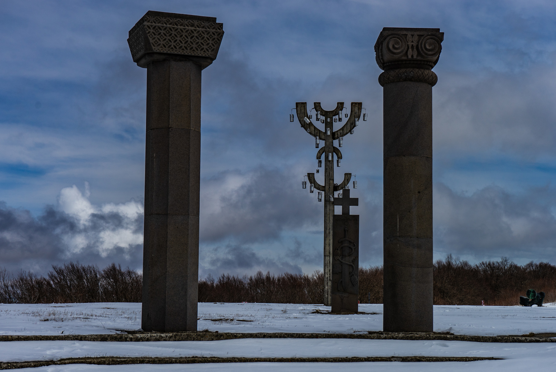 Colossal didgori monument in georgia featuring monument, area, and ...