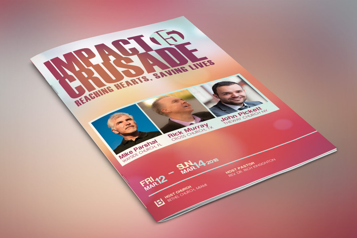 Gospel Crusade Program Template, a Brochure Template by Godserv Designs