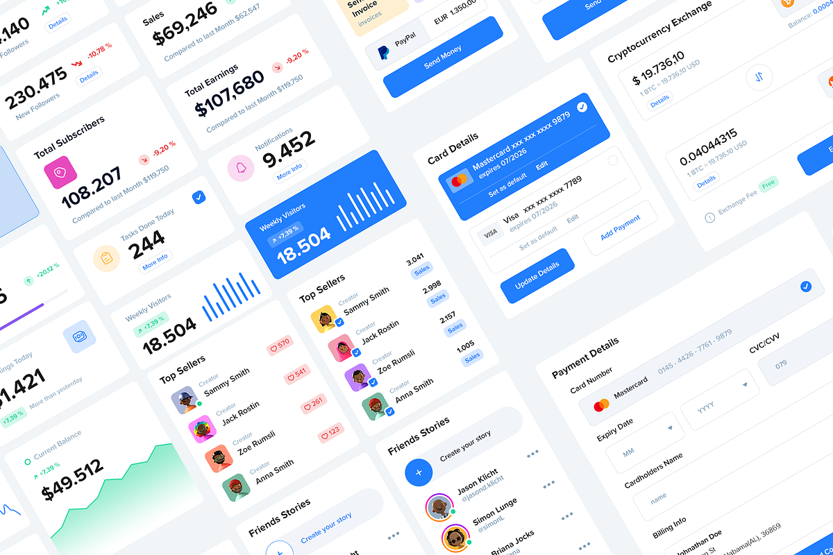 UI Decks - 500+ UI Cards and Blocks