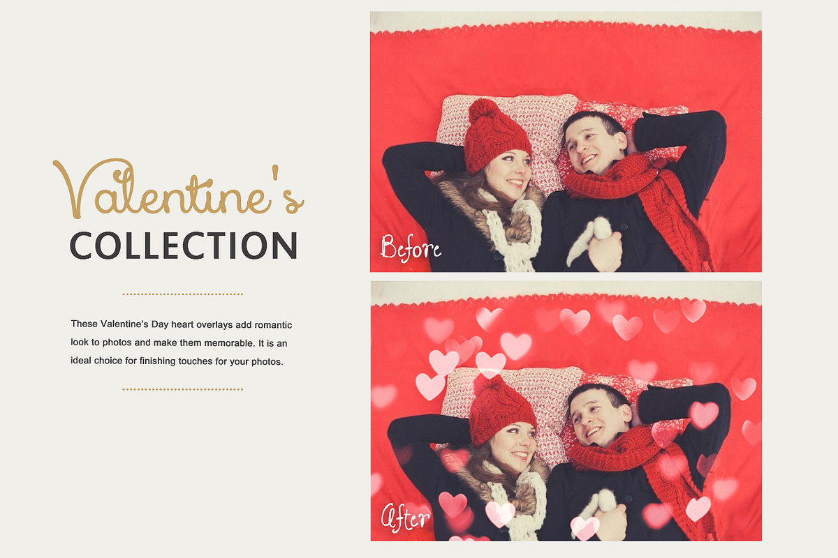 Valentine's Day Photoshop Overlays, a Layer Style Add-On by Creative Shop