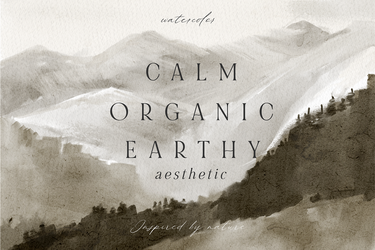 CALM ORGANIC EARTHY aesthetic, a Background Graphic by Youksy