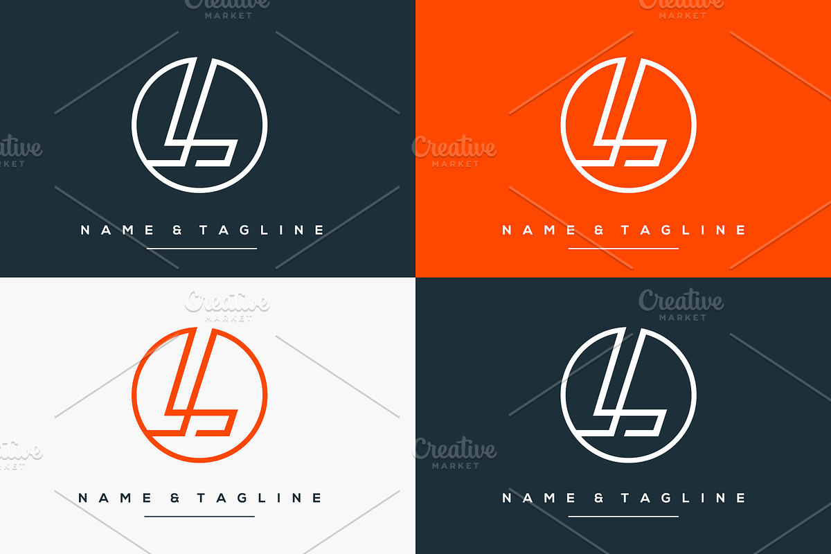 Monogram icon logo L, a Branding & Logo Template by idesign_4u