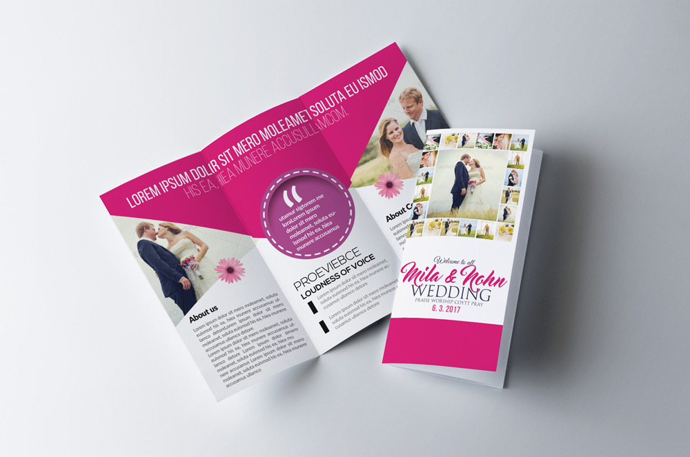 Wedding Tri Fold Brochure, a Brochure Template by Business Flyers