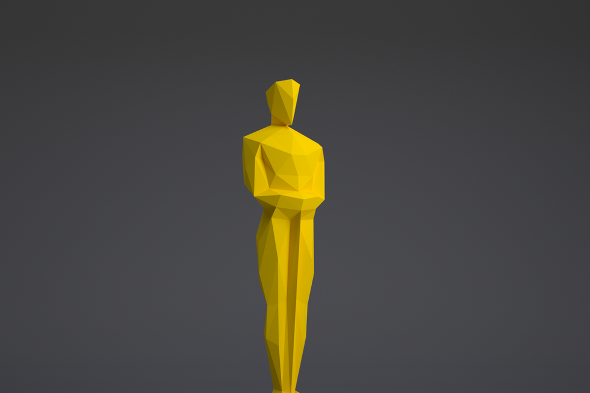 DIY Oscar 3D model template, a Graphic by PolyFish