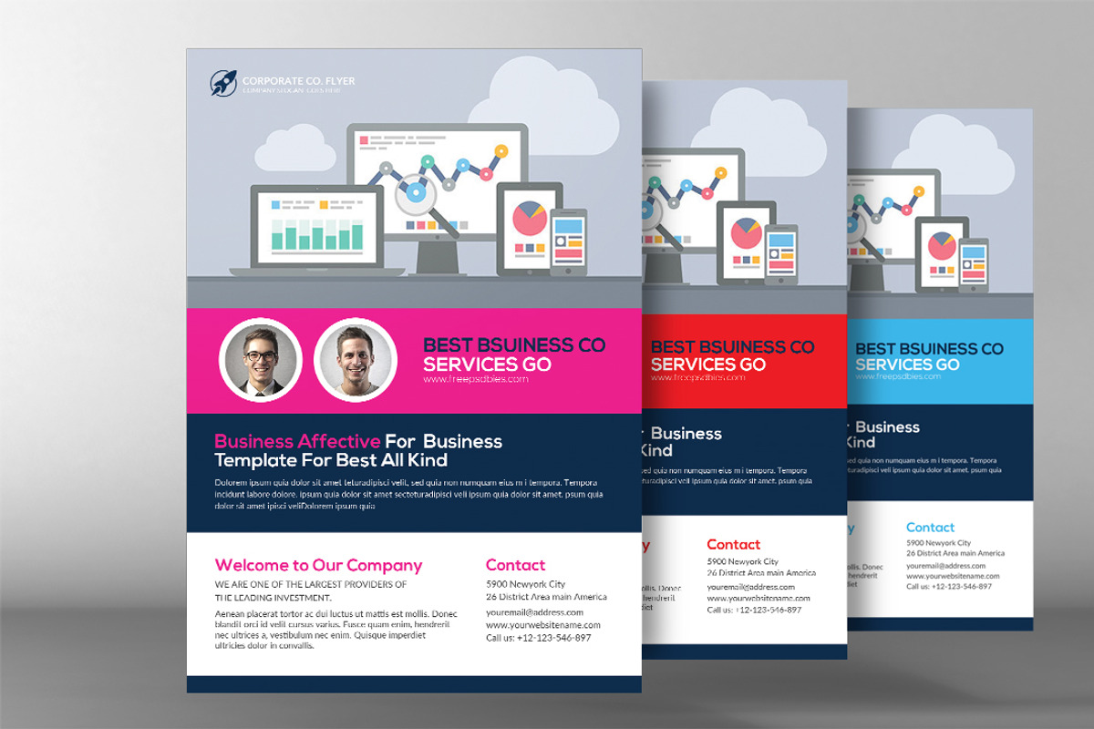 Website Design Agency Flyer, a Flyer Template by graphicforest