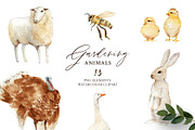 Watercolor Animals Clipart Set