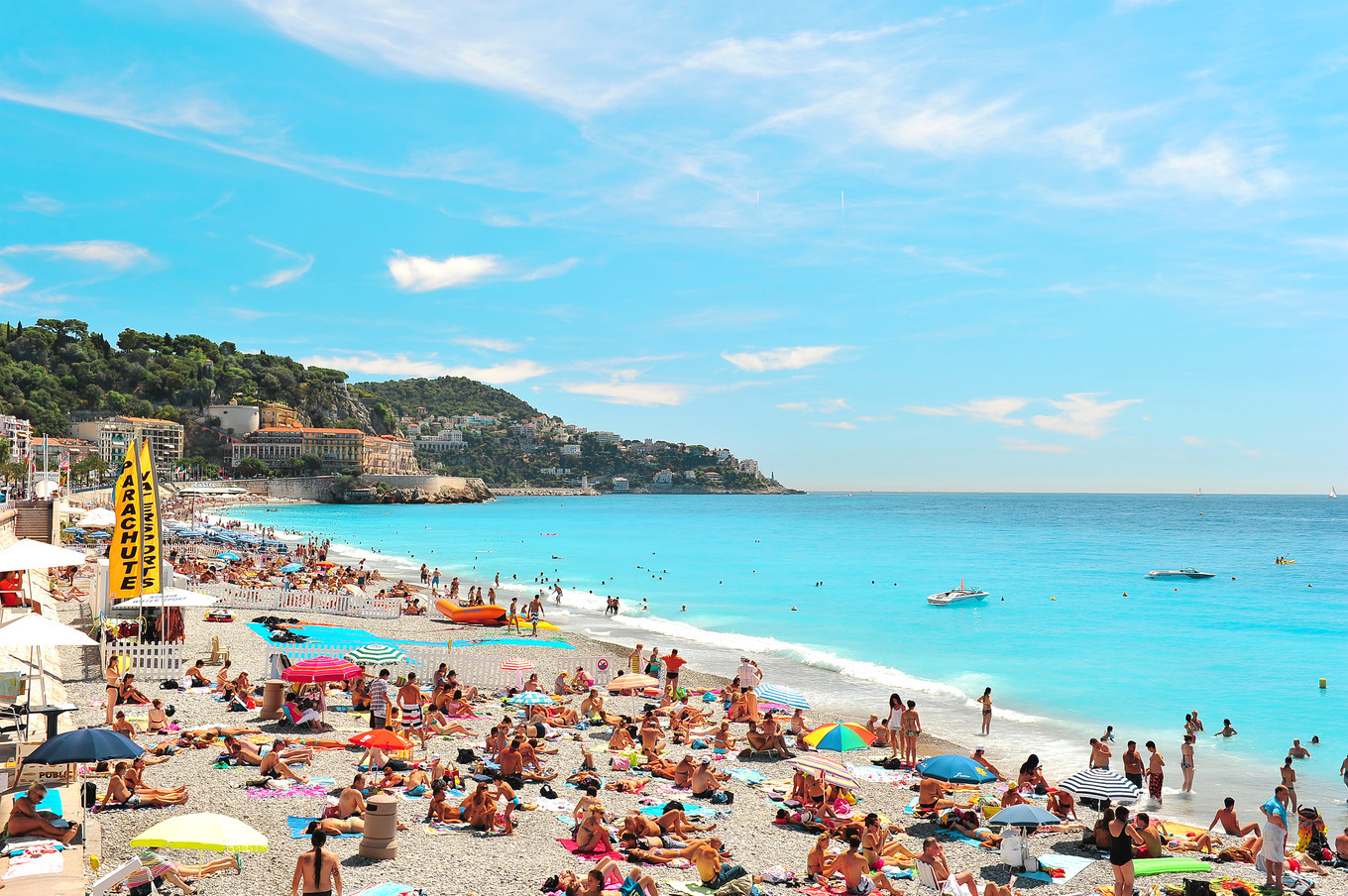 Public beach in Nice, France, a Holiday Photo by LiliGraphie