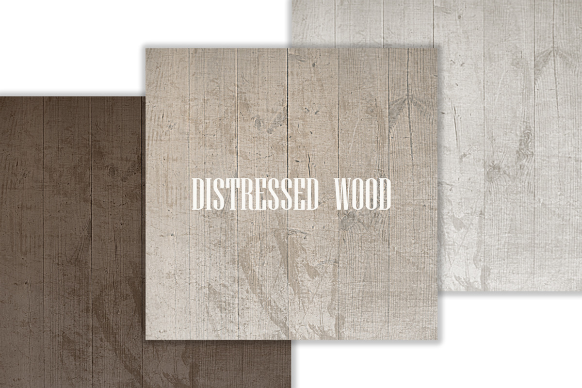 12 Distressed Wood Backgrounds, a Background Graphic by KitsPix