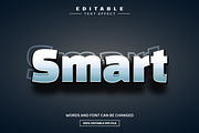 Smart 3D editable text effect