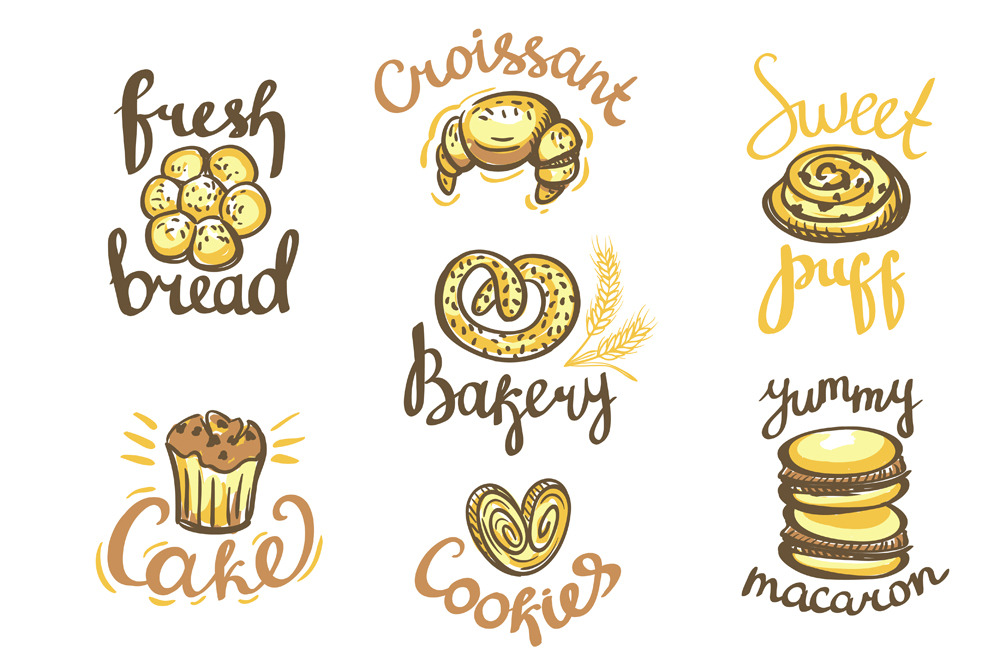 Bakery pattern and icons, an Object Graphic by Alenkakarabanova