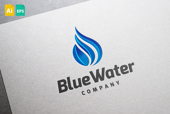 BlueWater Logo | Branding & Logo Templates ~ Creative Market