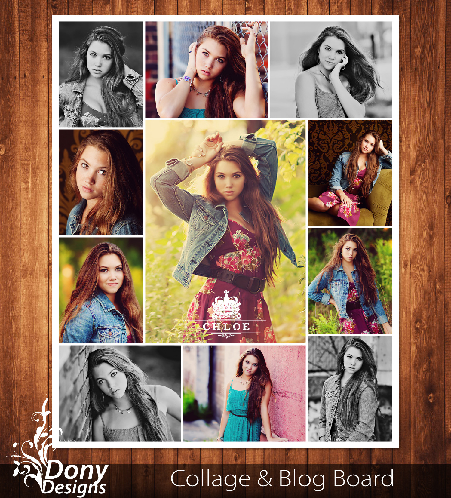 Senior Template Photo Collage, a Card Template by DonyDesigns