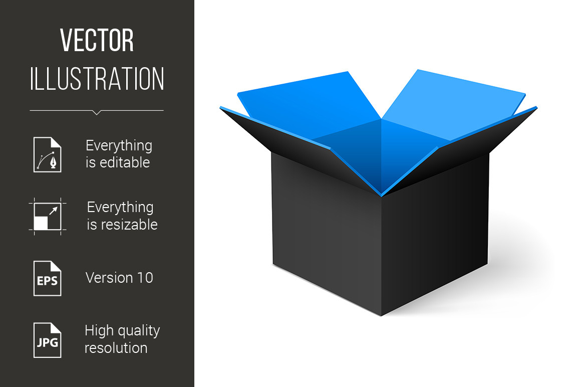 Opened box, a Background Graphic by DvargShop