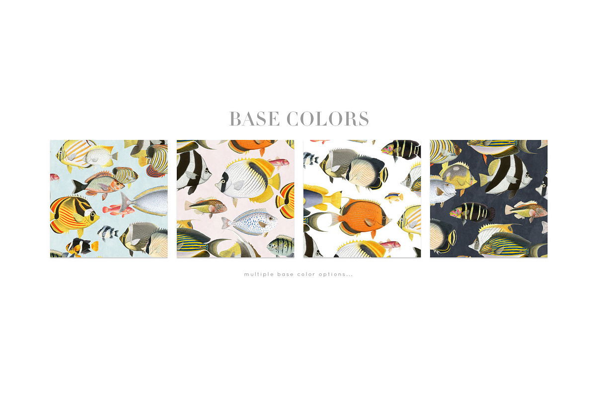 Pez, Exotic fish Patterns & Motifs, a Pattern Graphic by Pink Linen