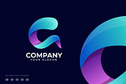 Letter G Gradient Color Logo