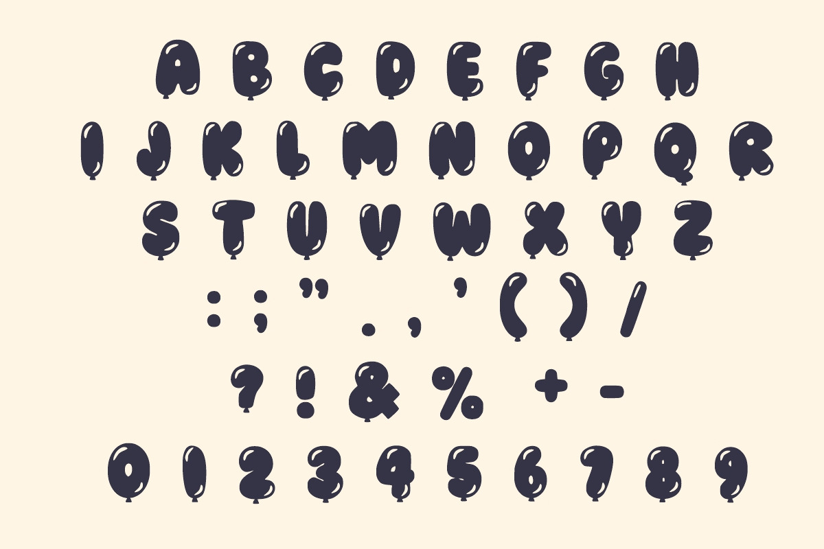 Color Party Cartoon Bubble font, a Handwritten Font by Infinity art Studio