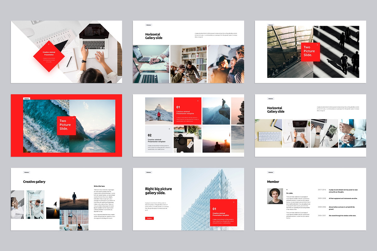 Intense - Animated Pitch Deck, a Presentation Template by TemplateZuu