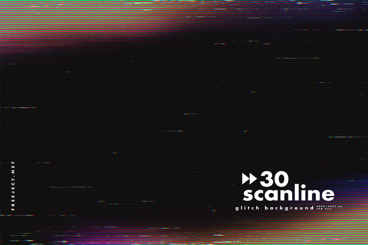 30 Scan lines Glitch Background, a Texture Graphic by freeject.net