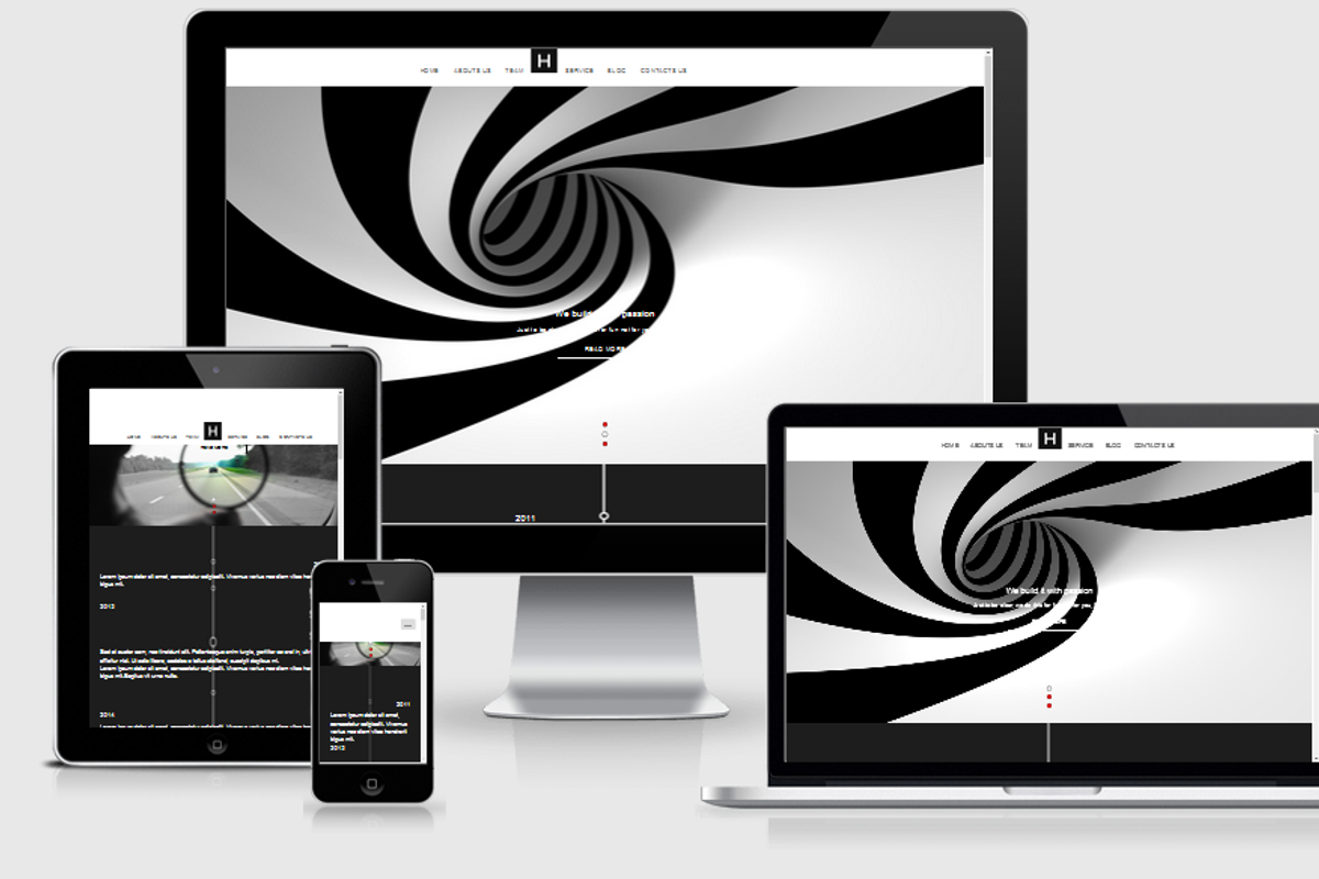 Blacker- Responsive HTML5 template, a HTML Template by @lo