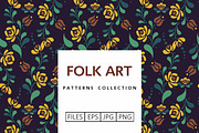 Folk Art Patterns, a Pattern Graphic by Part of the Art