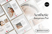 30 Aesthetic Instagram Post Template, a Templates & Theme by manadigi