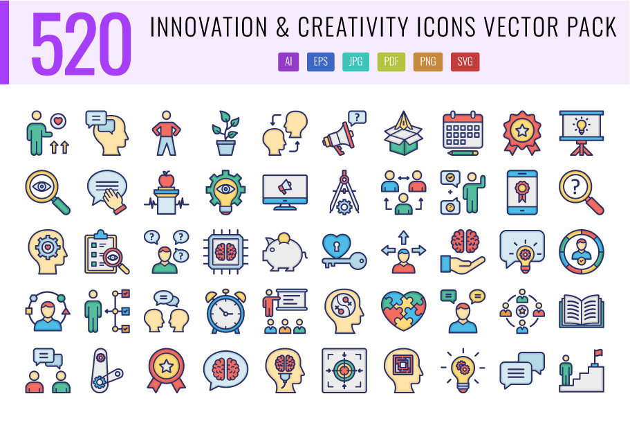 Innovation and Creativity Vector ico, an Outline Icon by Vector Portal