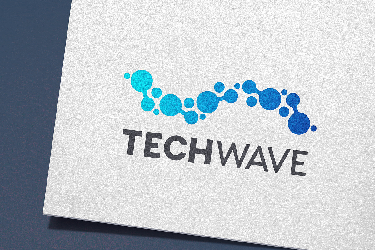 Tech Wave Logo, a Branding & Logo Template by IKarGraphics