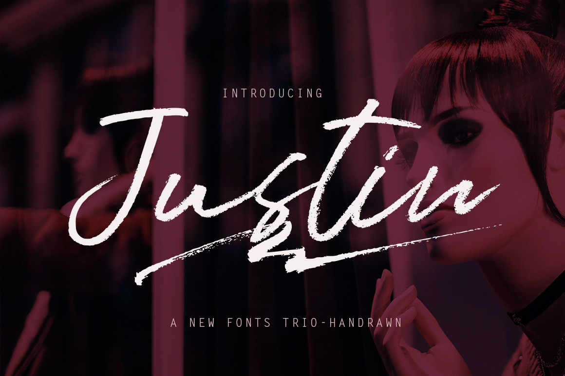 Justin, a Script Font by groens