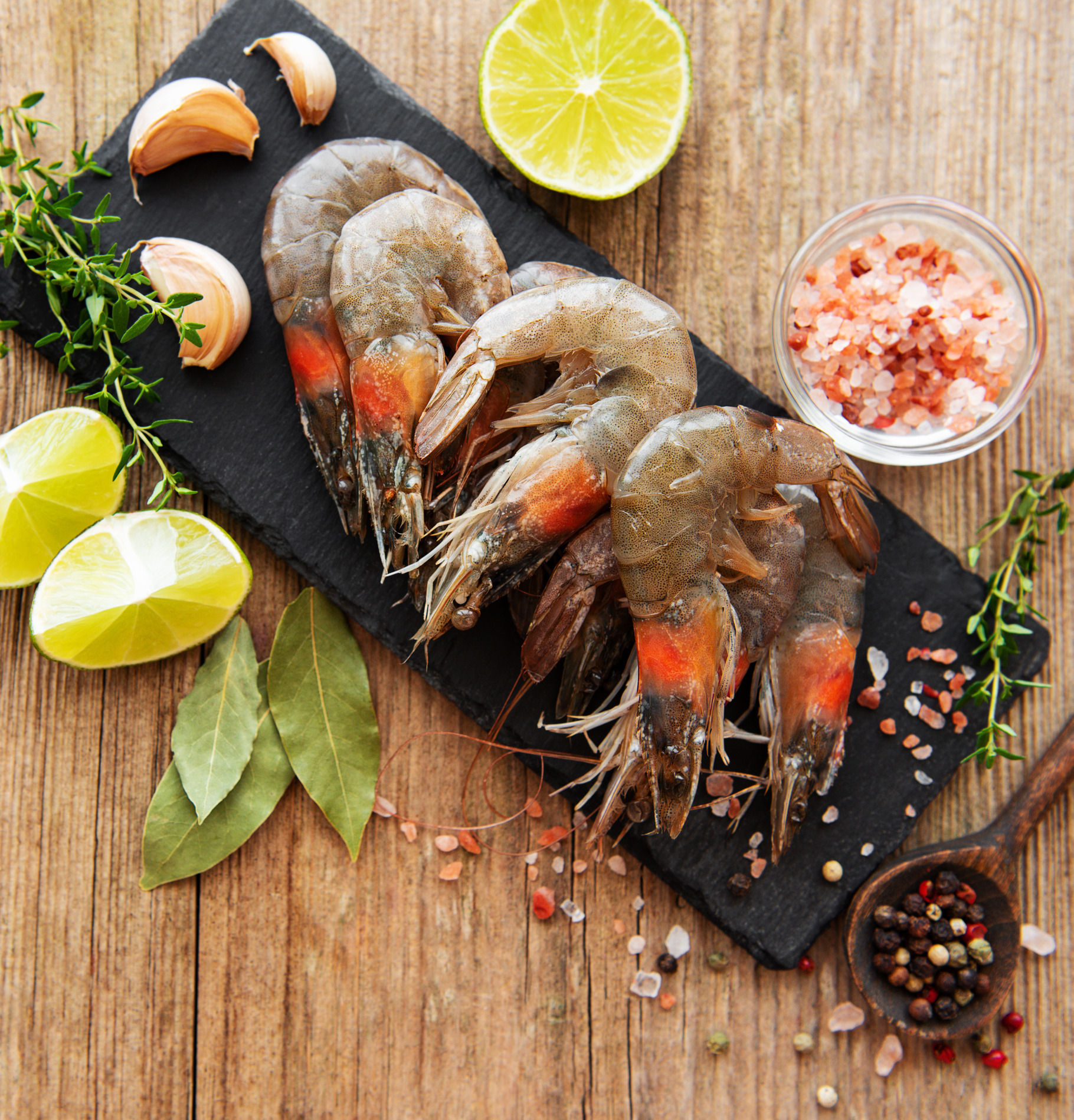 Fresh raw prawns featuring shrimp, raw, and shrimps, a Food & Drink ...