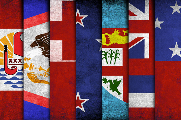 Polynesian Grunge Flags | Illustrations ~ Creative Market