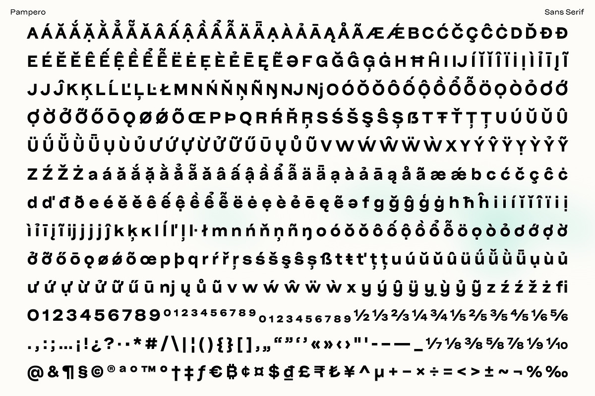 Pampero typeface