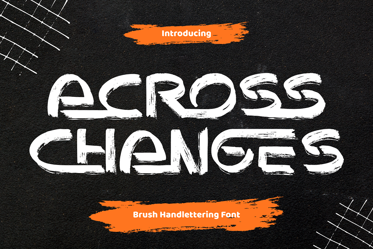 ACROSS CHANGES - BRUSH FONT, a Script Font by 177Studio
