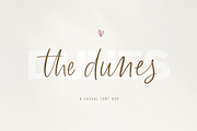 The Dunes | Script Serif Font Duo, a Sans Serif Font by KA Designs