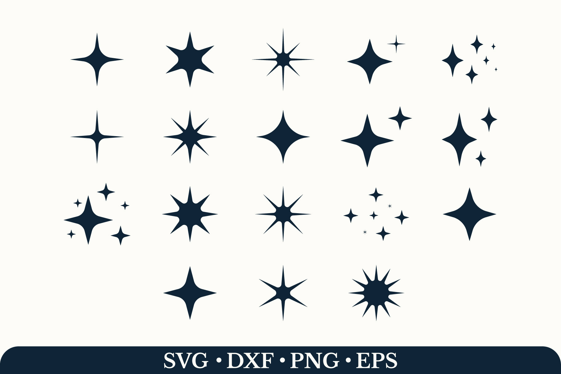 Sparkle svg bundle, star svg glitter, a Graphic by AURMA