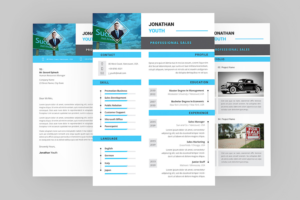 Reliance CV Resume Designer, a Resume Template by AQR Studio