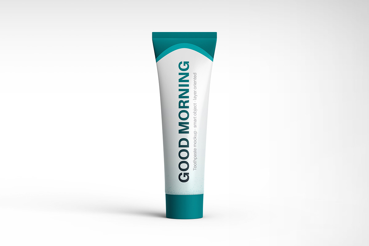Minimalist Toothpaste Tube Mockup