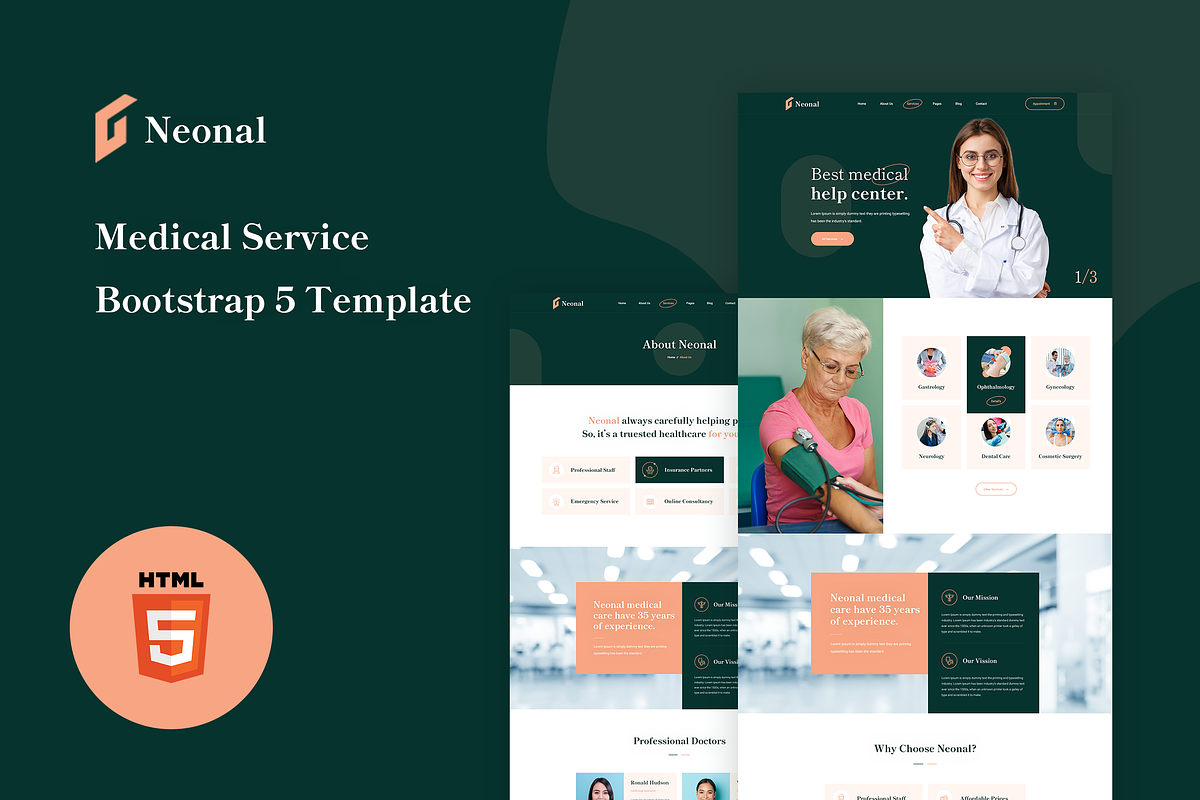 Medical Service Bootstrap 5 Template, a Bootstrap Template by HasThemes