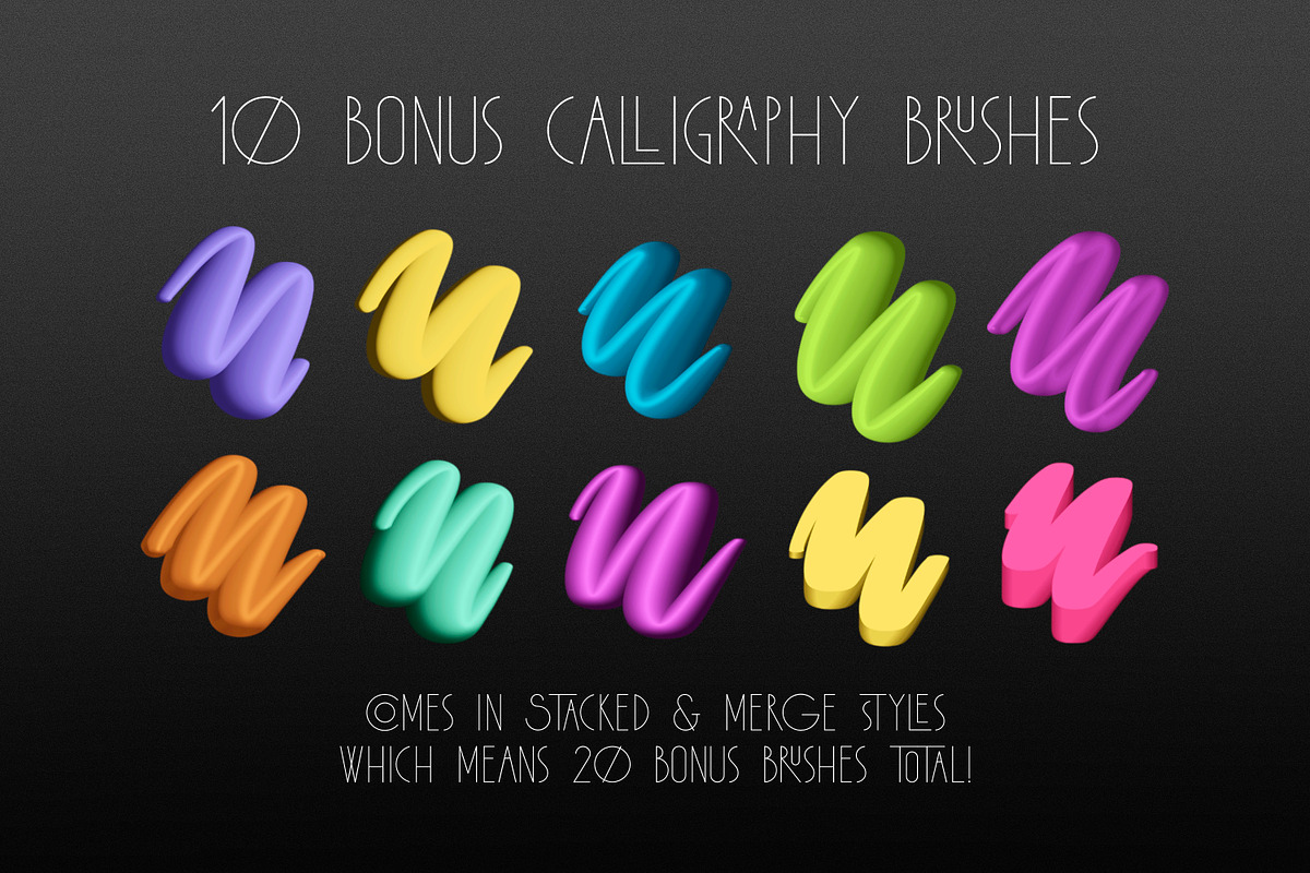 3D Procreate Brushes, a Brush Add-On by The Creative Bix