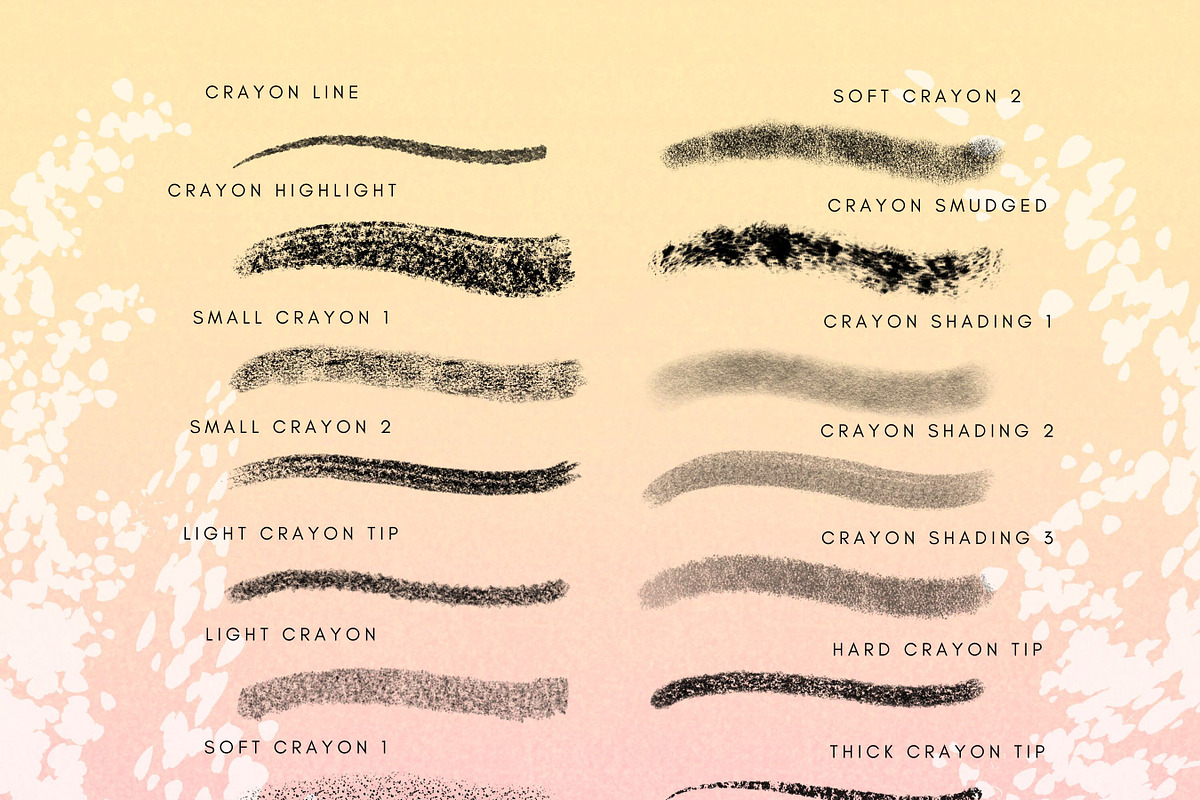 Crayon Procreate Brushes