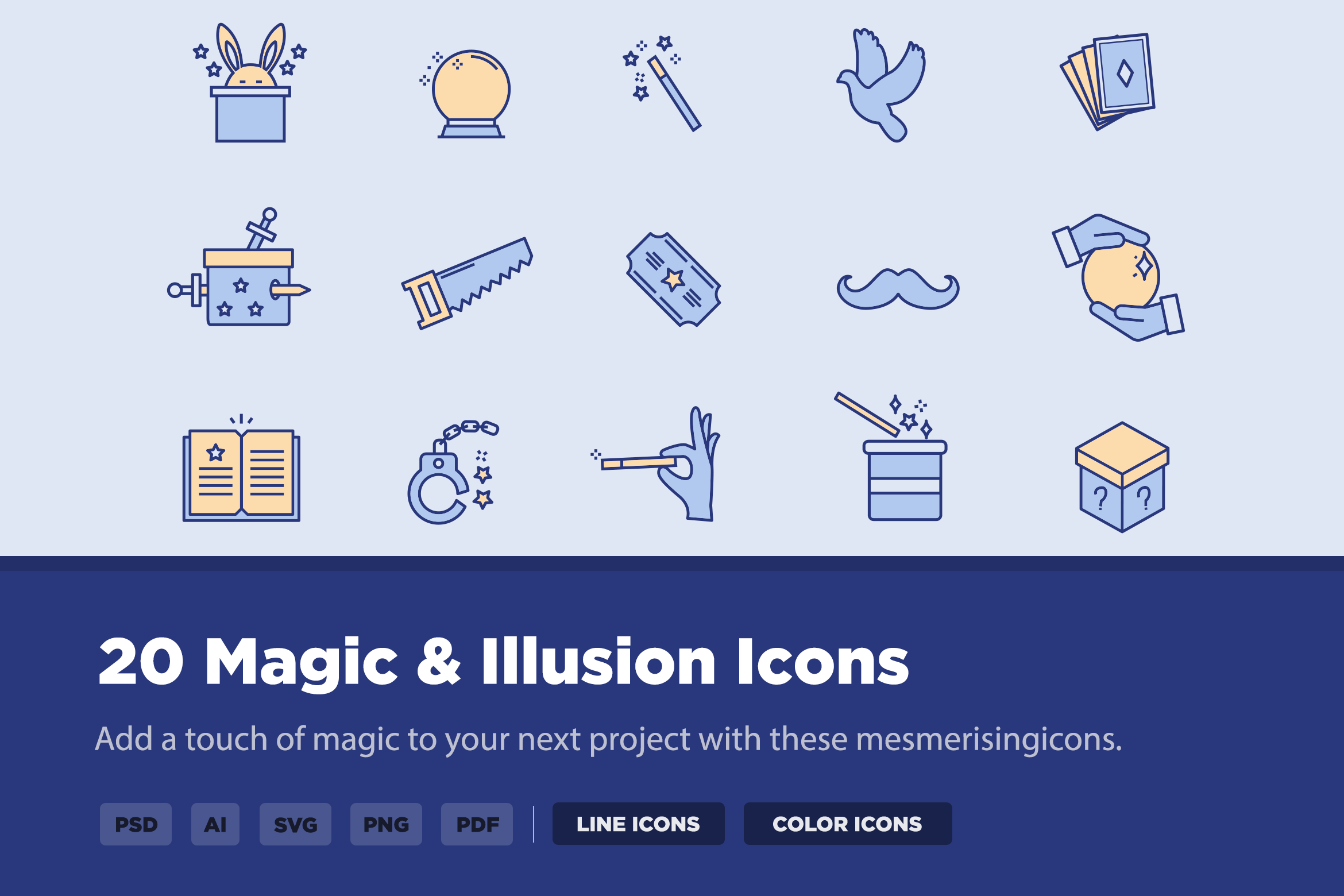 20 Magic & Illusion Icons | Icons ~ Creative Market