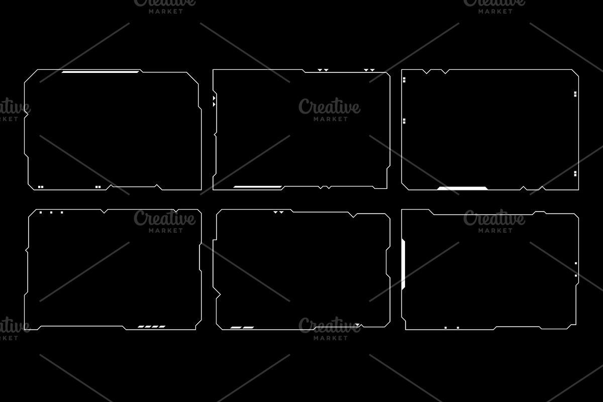CyberPunk UI Set 2, a Technology Illustration by Olga Ryzychenko