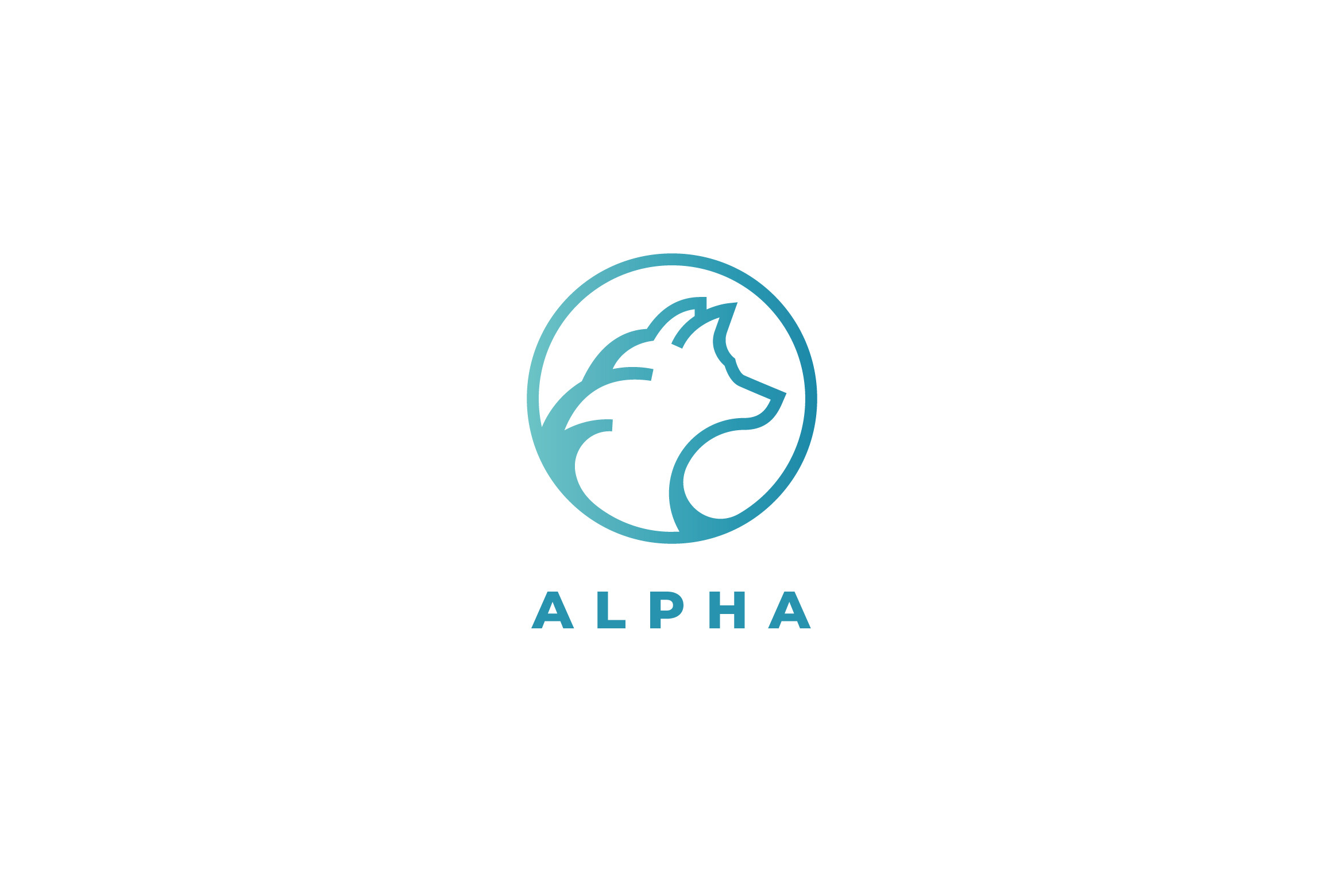 Alpha Wolf Logo, a Branding & Logo Template by 3ab2ou | Creative Market